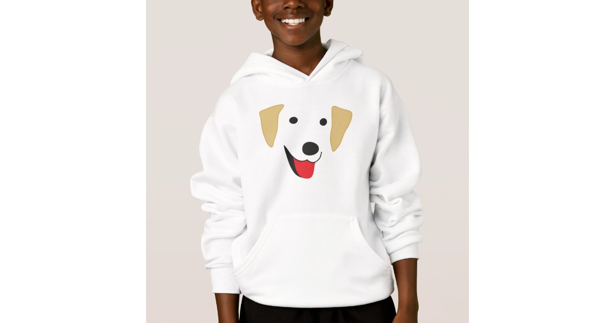 Yellow Lab Face Hoodie | Zazzle