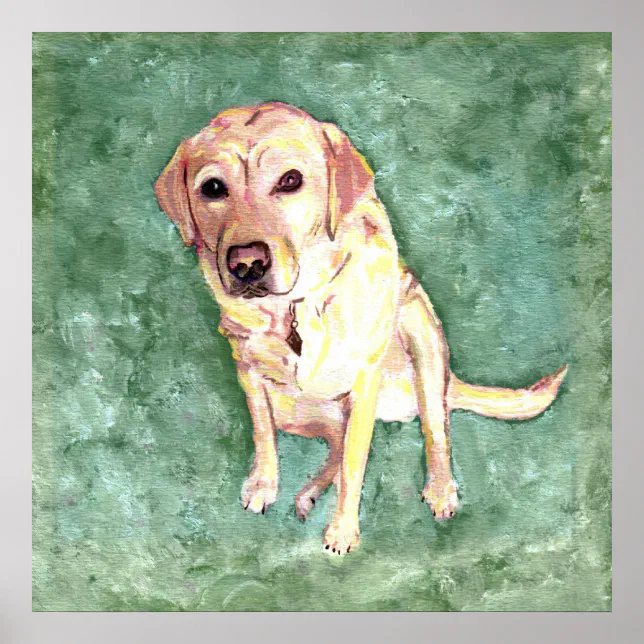 Yellow Lab Poster | Zazzle