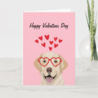 Yellow Labrador Retriever Valentine's Day Card | Zazzle.com