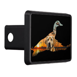 Yellow Labrador and Duck Hitch Cover | Zazzle