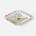 Yellow Labrador Birthday Party Confetti Paper Plates | Zazzle