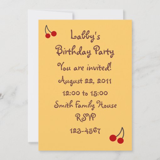 Yellow Labrador Birthday Party Invitations | Zazzle