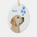 Yellow Labrador Christmas Ornament | Zazzle