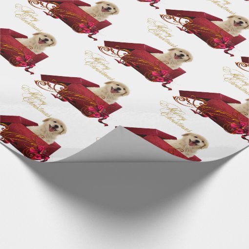 Yellow Labrador Christmas Wrapping Paper | Zazzle