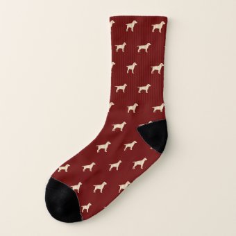 Yellow Labrador Dogs Pattern Socks | Zazzle