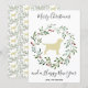 Yellow Labrador Elegant Dog Merry Christmas Holiday Card | Zazzle