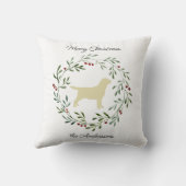 Yellow Labrador Merry Christmas Labrador Retriever Throw Pillow | Zazzle