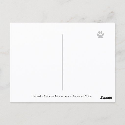 Yellow Labrador Retriever Agility Cartoon Postcard | Zazzle