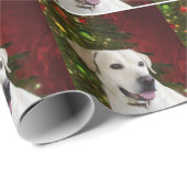 Yellow labrador retriever Christmas Wrapping Paper | Zazzle