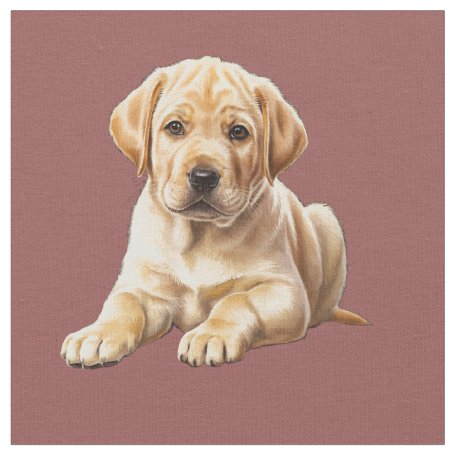 Yellow Labrador Retriever Fabric | Zazzle