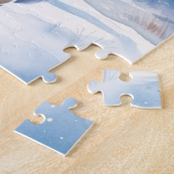 Yellow Labrador Retriever Puppy Dog Christmas Jigsaw Puzzle | Zazzle