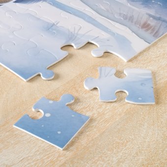 Yellow Labrador Retriever Puppy Dog Christmas Jigsaw Puzzle | Zazzle