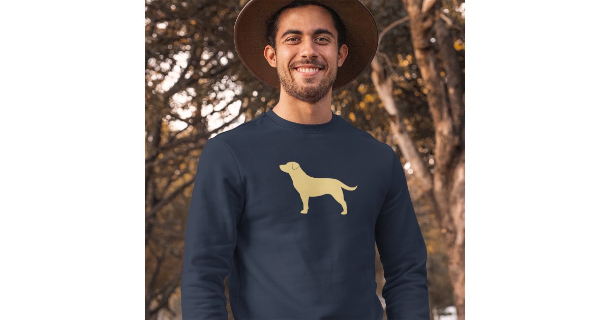 Yellow Labrador Retriever Silhouette Lab Lover's Sweatshirt | Zazzle