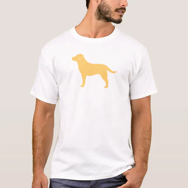 Yellow Labrador Retriever Silhouette Lab Lover's T-Shirt | Zazzle