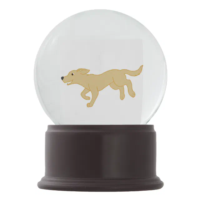 Yellow Labrador Retriever Snow Globe | Zazzle