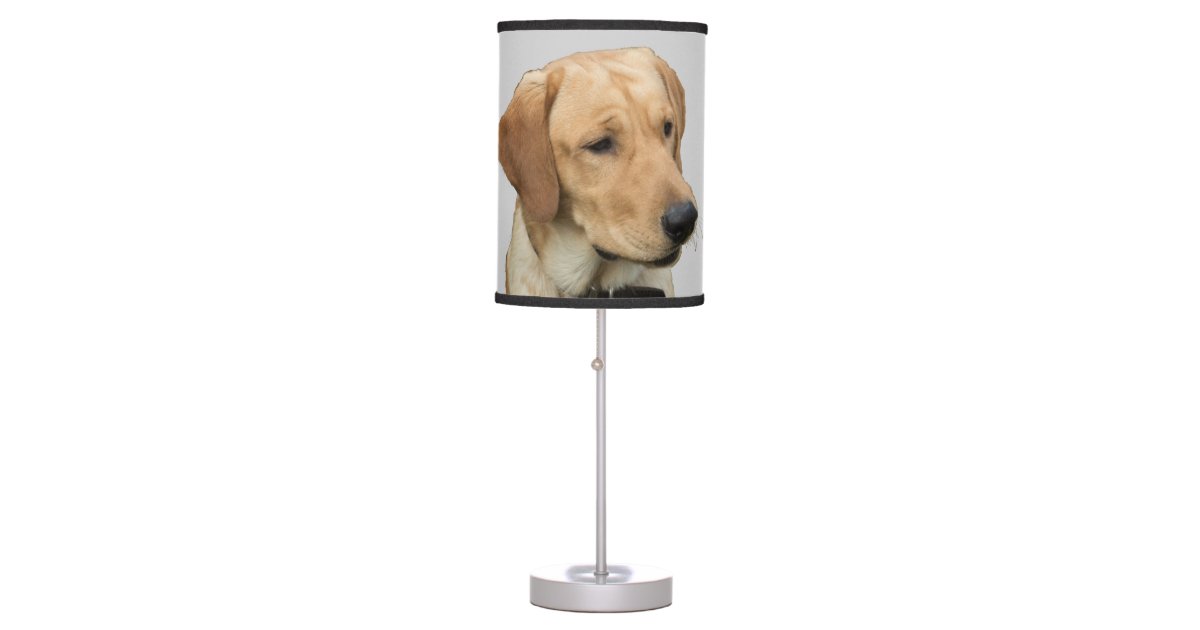 Yellow Labrador Retriever Table Lamp | Zazzle