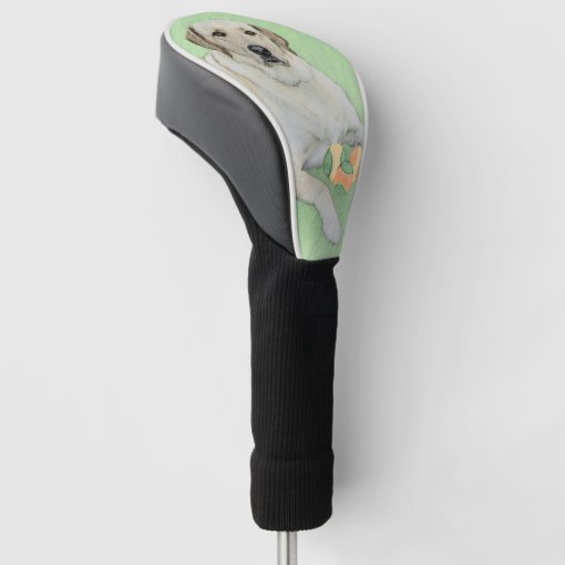 Yellow Labrador Retriever & Tennis Balls Painting Golf Head Cover | Zazzle