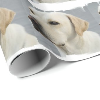 Yellow Labrador Retriever Wrapping Paper | Zazzle