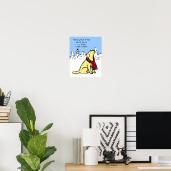Yellow Labrador Tartan Scarf Poster | Zazzle