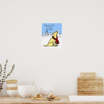 Yellow Labrador Tartan Scarf Poster | Zazzle