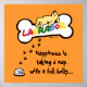 Yellow Labrador with a full belly Cartoon Poster | Zazzle