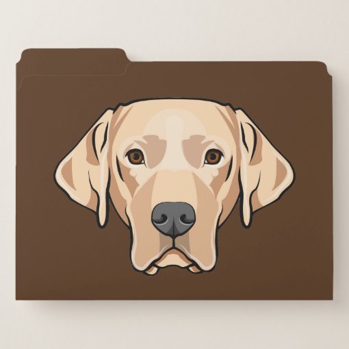 Yellow Labs Dogs Design File Folders Set | Zazzle
