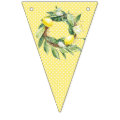 Yellow Lemon Bunting Flags | Zazzle
