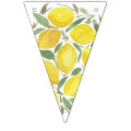 Yellow Lemon Bunting Flags | Zazzle