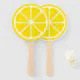 Yellow Lemon Slice Fun Summer Party Hand Fans | Zazzle