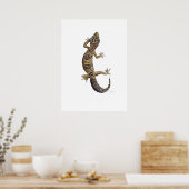 Yellow leopard gecko poster | Zazzle