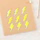 Yellow Lightning Bolts - School Stickers | Zazzle