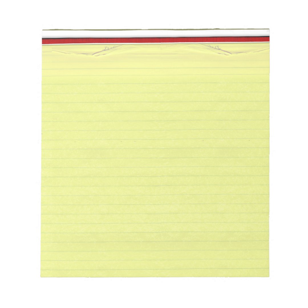 Yellow Lined School Paper Background Notepad | Zazzle