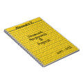 Yellow Lined School Paper Homework Assignments Notebook | Zazzle