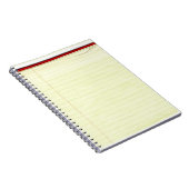 Yellow Lined School Paper Notebook | Zazzle