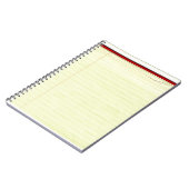 Yellow Lined School Paper Notebook | Zazzle