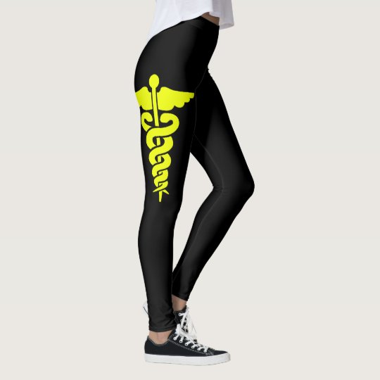 Yellow Medical Symbol Leggings | Zazzle.com