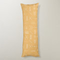 Yellow Modern Gorgeous Geometric Pattern Body Pillow | Zazzle