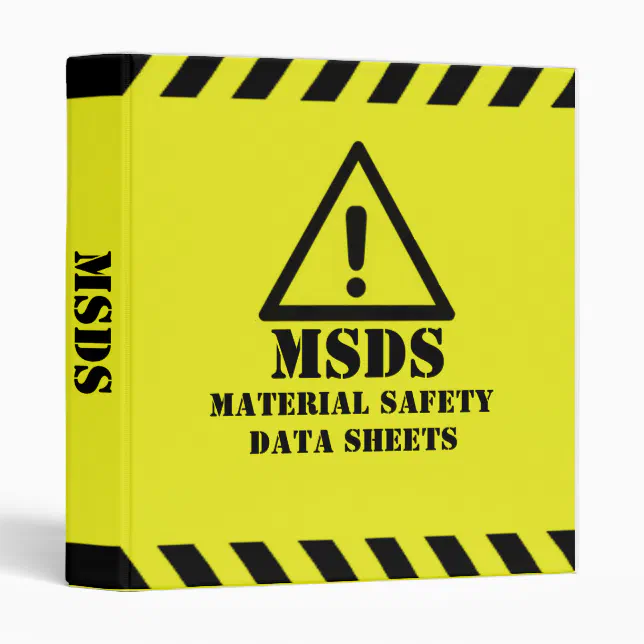 Yellow MSDS Binder | Zazzle