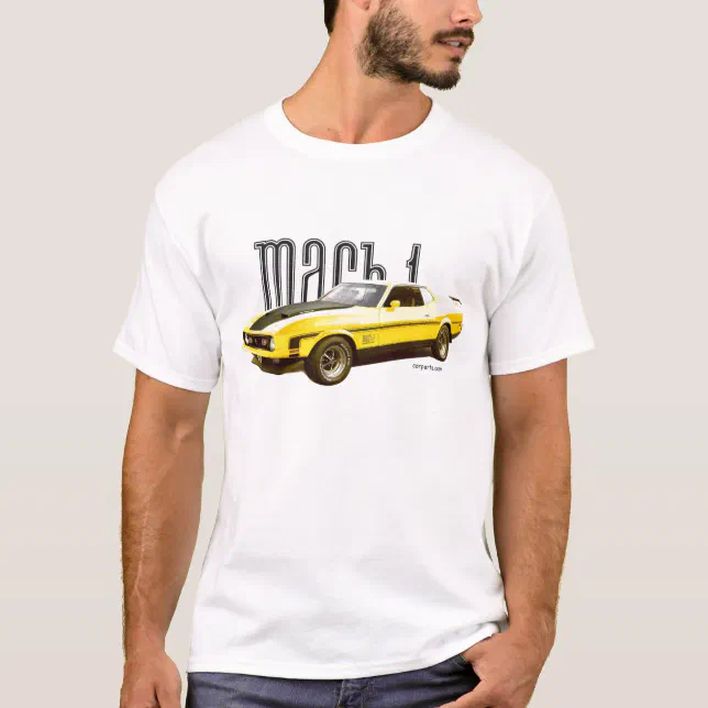 YELLOW Mustang MACH1 T-Shirt | Zazzle