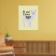 Yellow No Prob-Llama Wall Art Cute llama | Zazzle