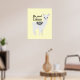 Yellow No Prob-Llama Wall Art Cute llama | Zazzle