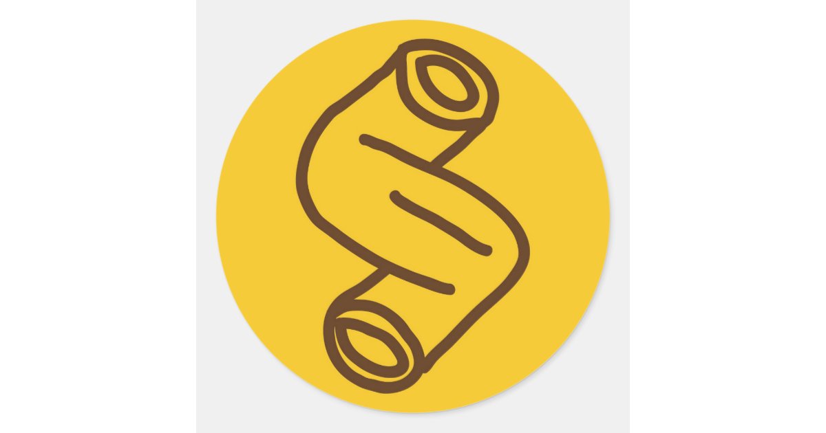 Yellow Noodle Sticker | Zazzle