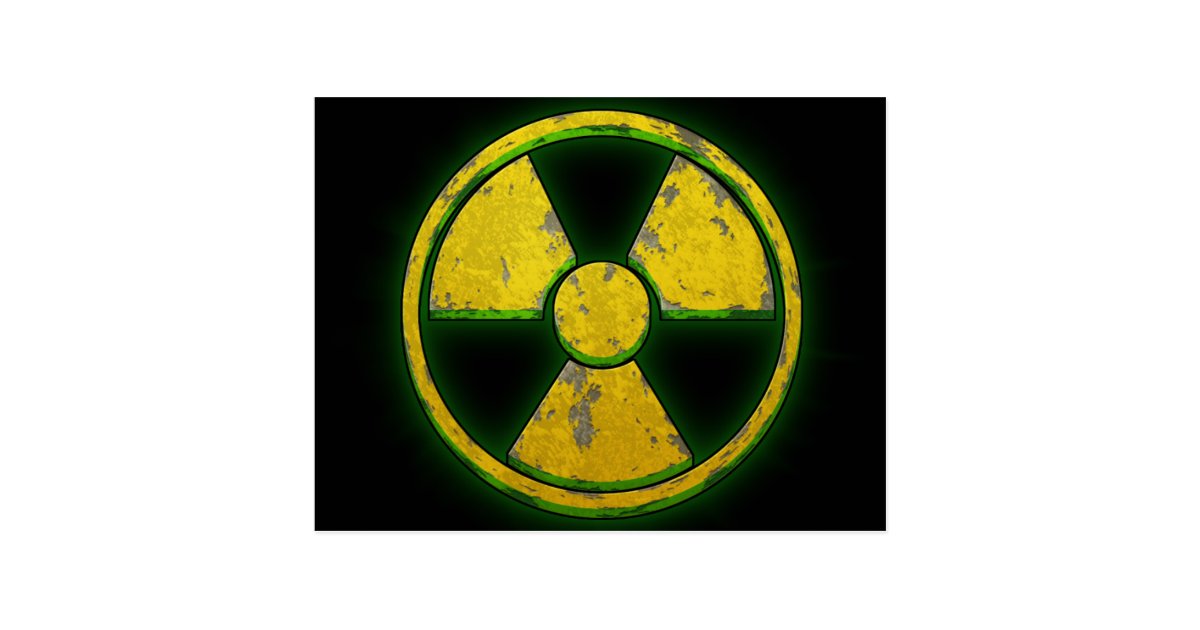 Yellow Nuke Postcard | Zazzle.com