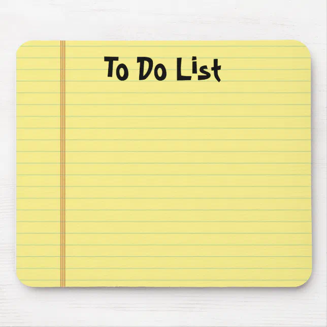 Yellow Pad Mouse Pad | Zazzle