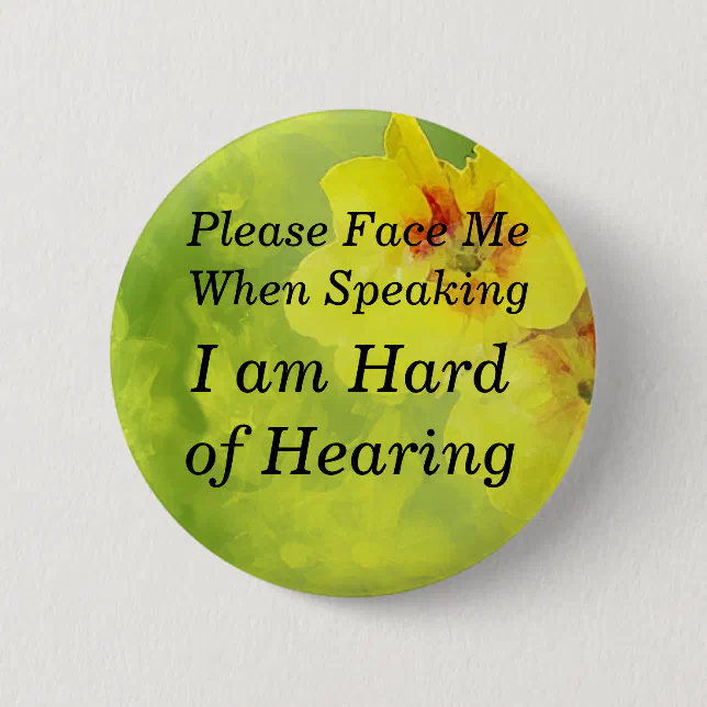 Yellow Pansy Please Face Me Button | Zazzle