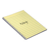 Yellow Paper Notebook | Zazzle