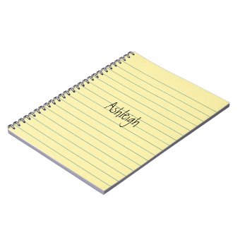 Yellow Paper Notebook | Zazzle
