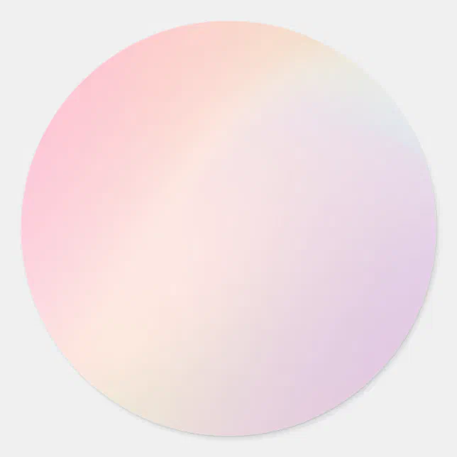 Yellow Pastel Custom Trendy Classic Round Sticker | Zazzle