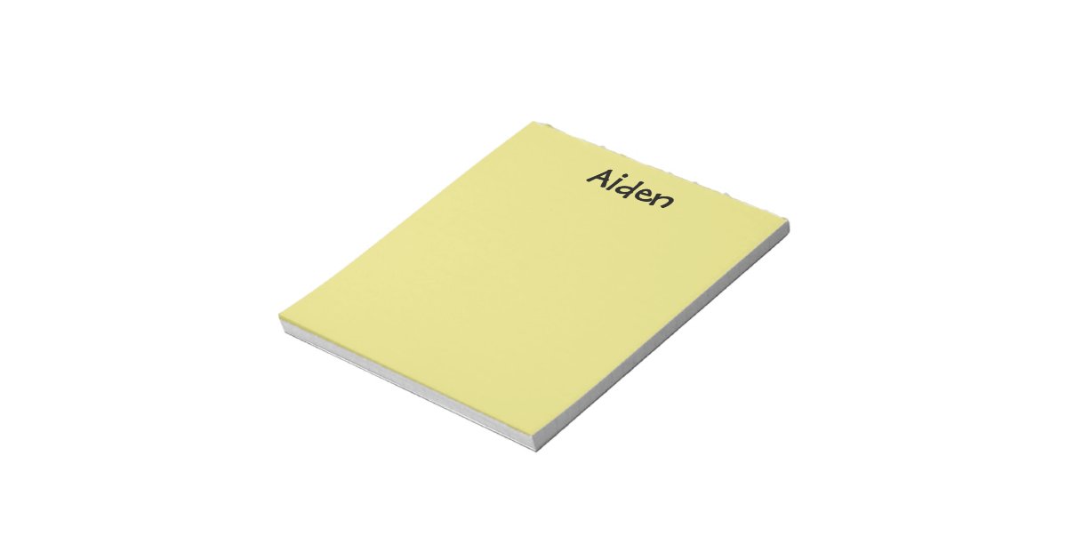 Yellow Personalized Notepad | Zazzle