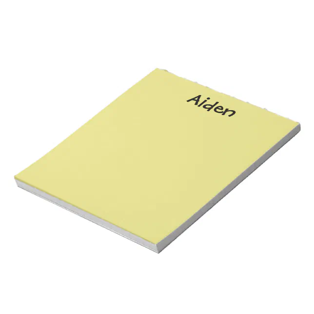 Yellow Personalized Notepad | Zazzle